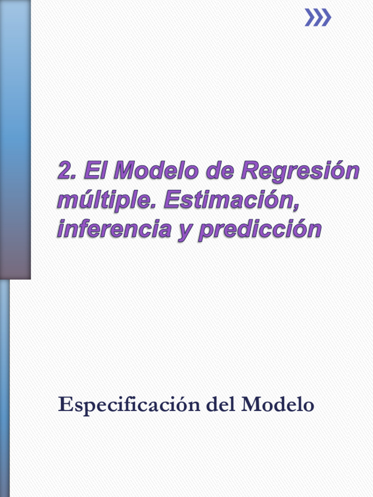 Leccion 2 El Modelo de Regresion Multiple | PDF