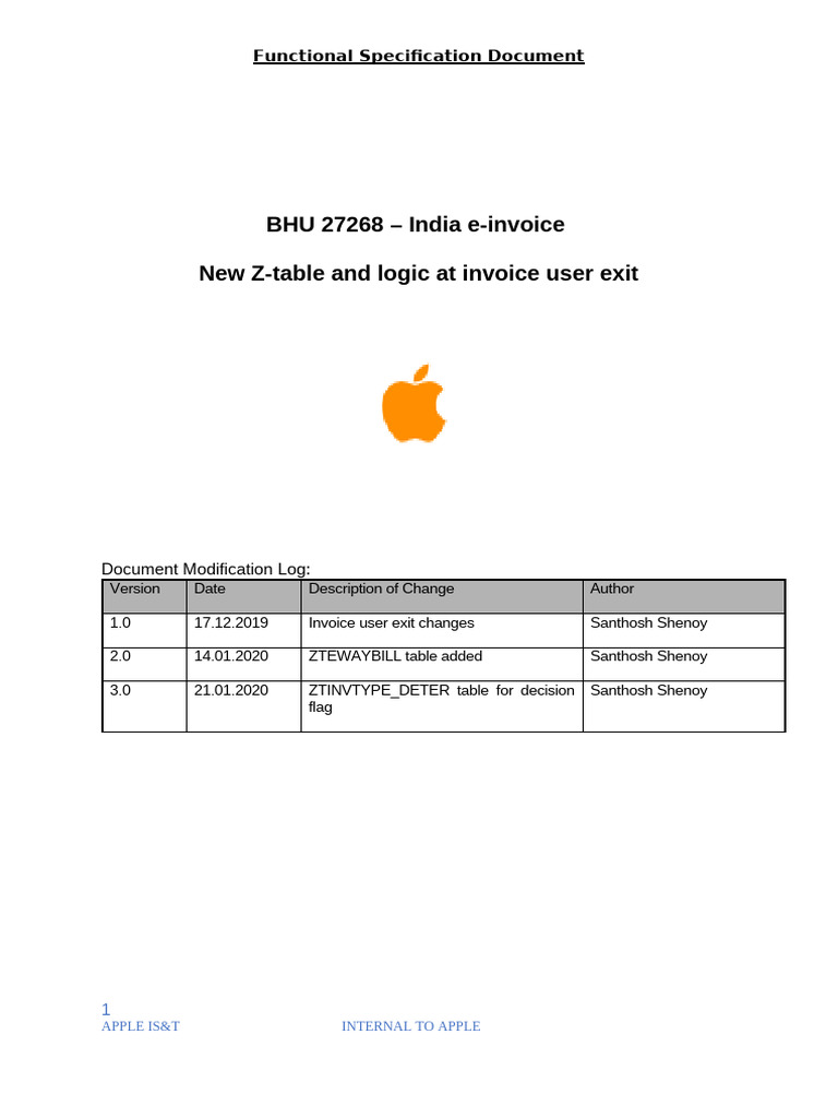 Invoice_user_exit_V3 | PDF
