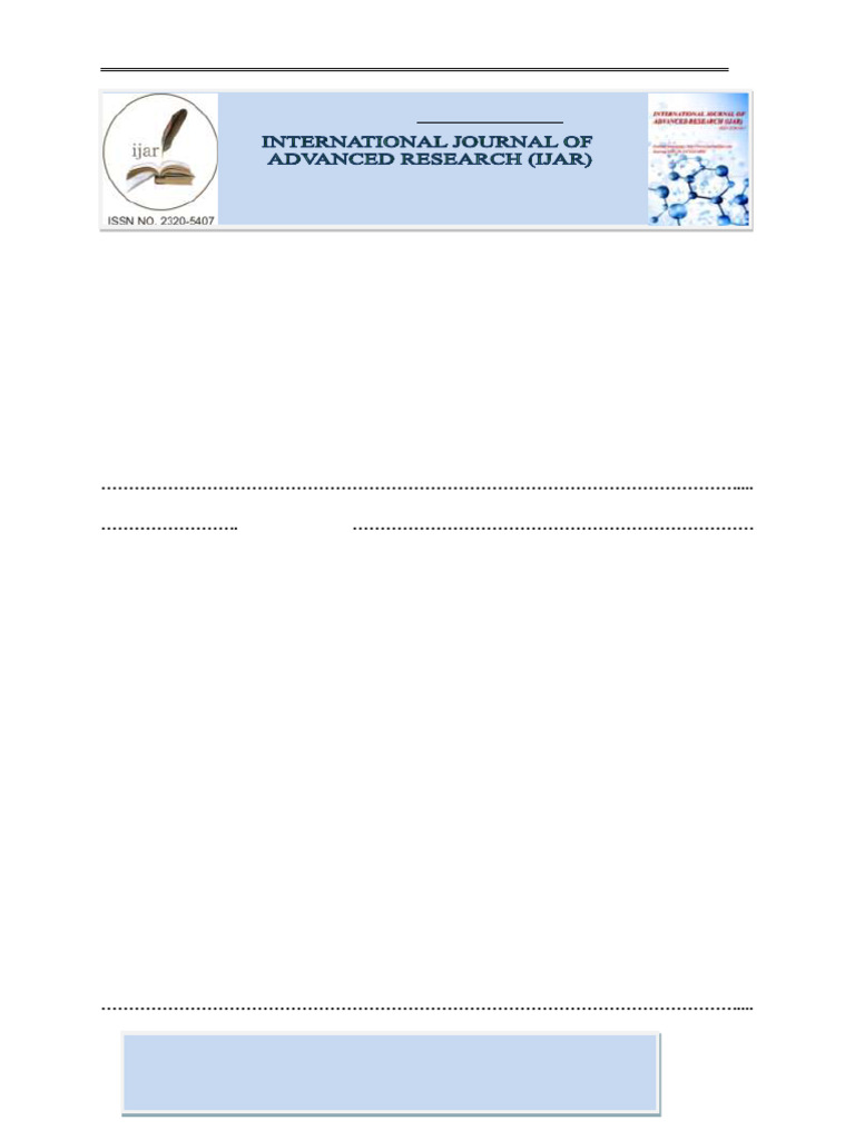 Journal Homepage: - : Manuscript History | PDF | Tuberculosis | Public Health