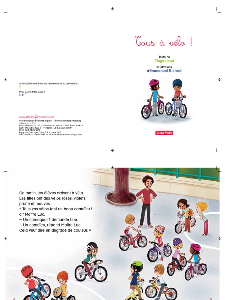 Je Suis en CE1 - Tous en Vélo | PDF