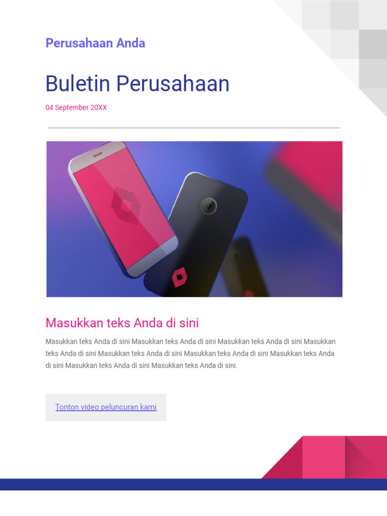 Buletin Perusahaan Contoh | PDF