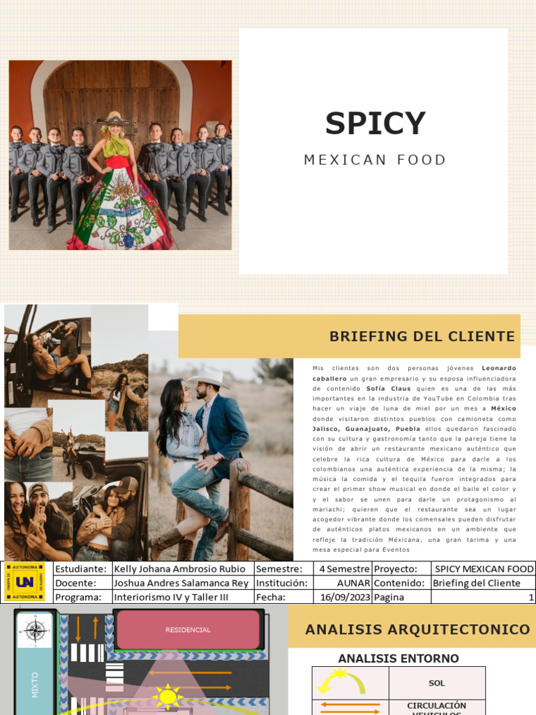 Spicy Mexican Food Restaurant Concept | PDF
