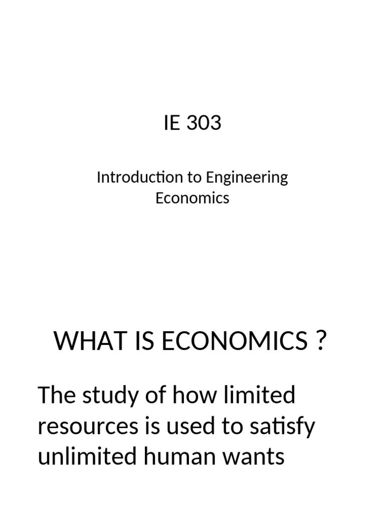 Chapter-1-Introduction To Eng Econ | PDF