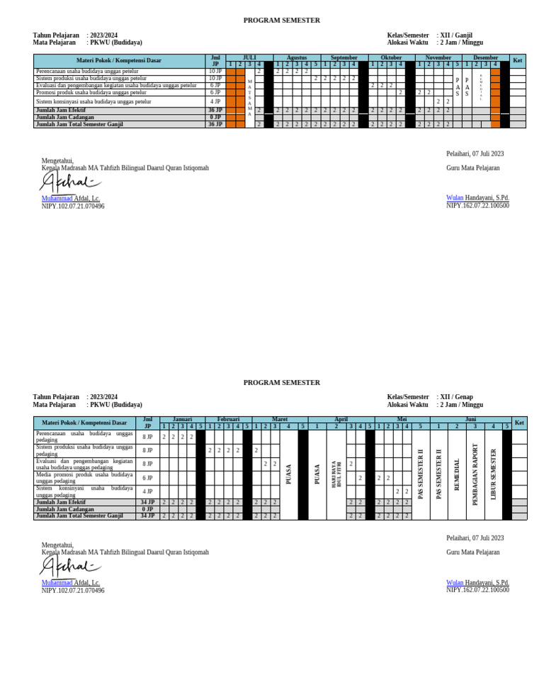 Program Semester | PDF