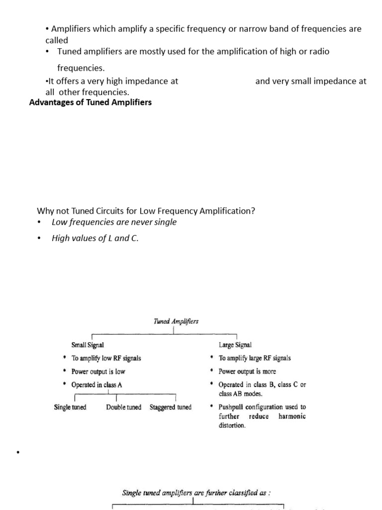 Tuned Amplifiers | PDF