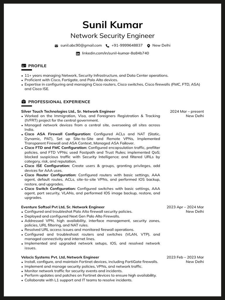 Sunil Kumar FlowCV Resume 20240826 (3) | PDF