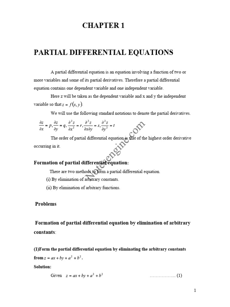 08 Partial Differential Equations | PDF