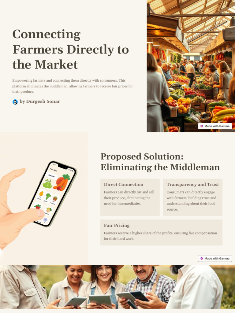 Connecting Farmers Directly To The Market | PDF | Market (Economics ...