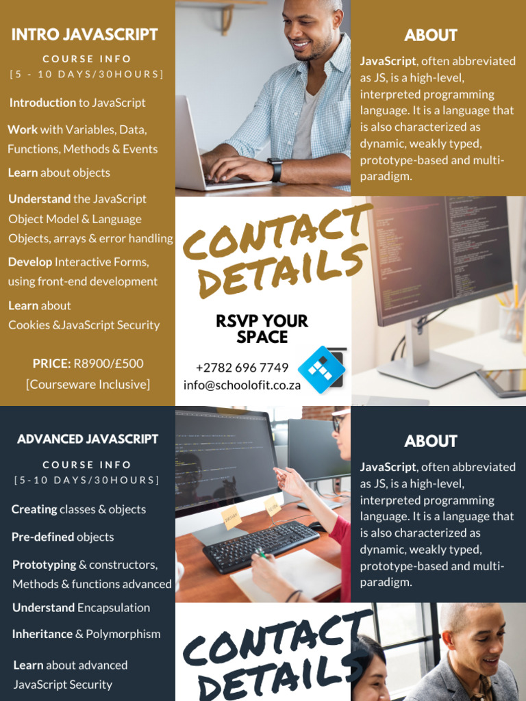 Javascript Courses Brochure | PDF