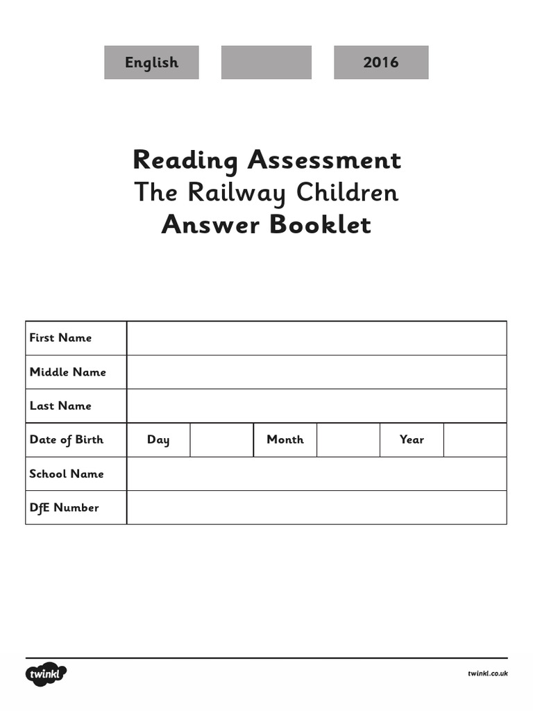 Answer Booklets | PDF