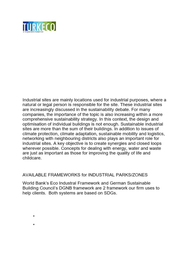 Eco Industrailzones | PDF
