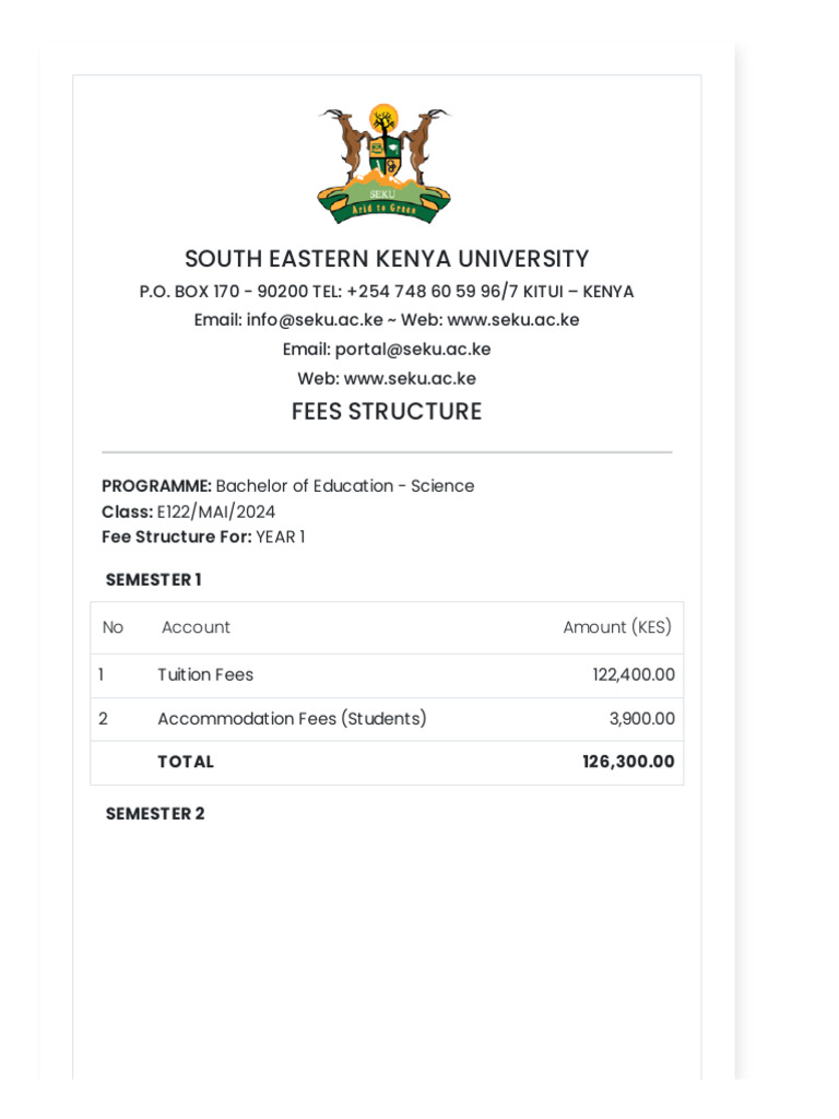 South Eastern Kenya University | PDF