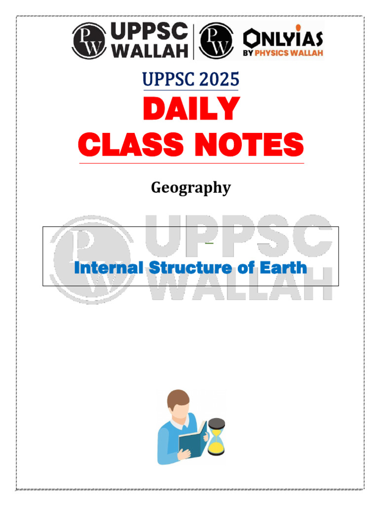 Geography 05: Daily Class Notes (English) | PDF | Crust (Geology) | Earth