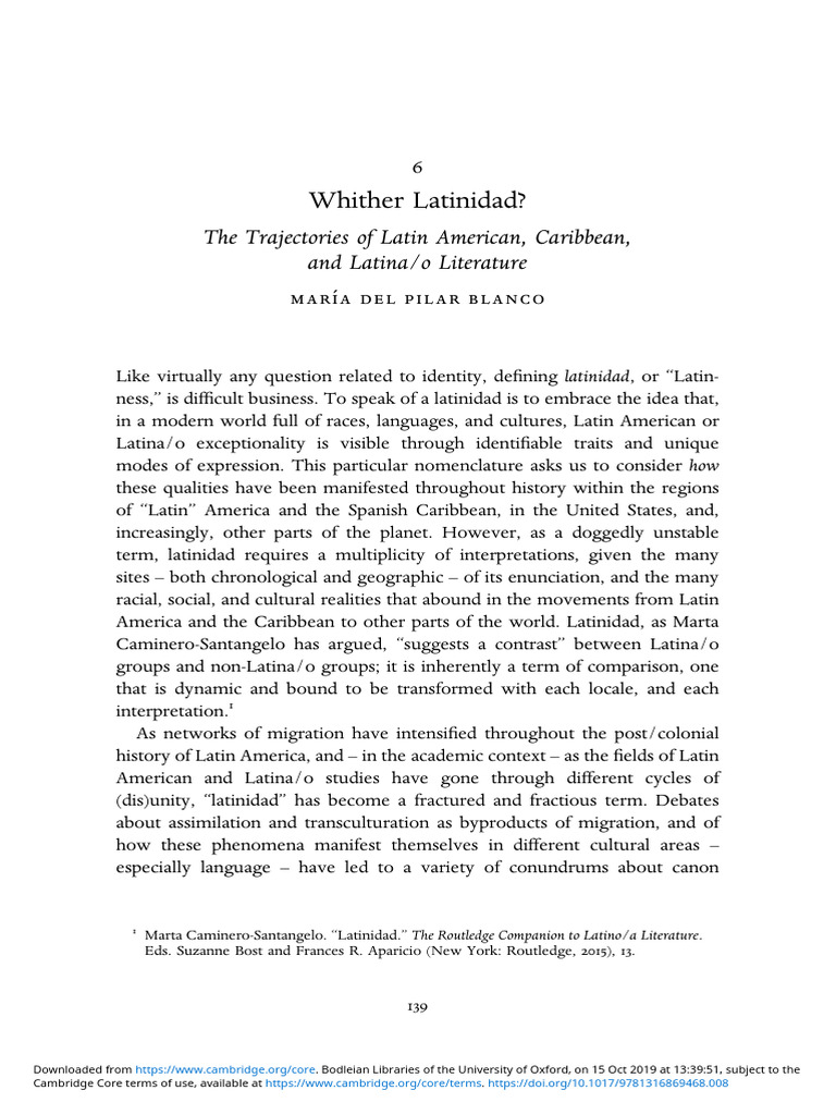 Whither Latinidad | PDF