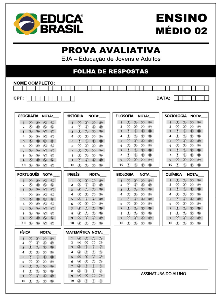 Prova EJA 2 | PDF