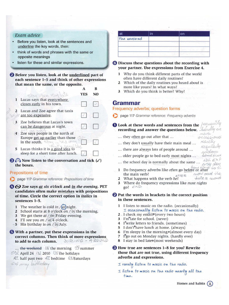 1.1 - Complete PET - Question Forms pg.7 | PDF