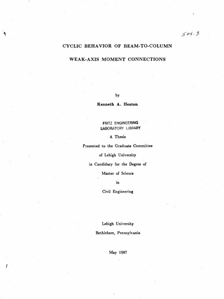 Column Weak Axis Moment Conn Pdf