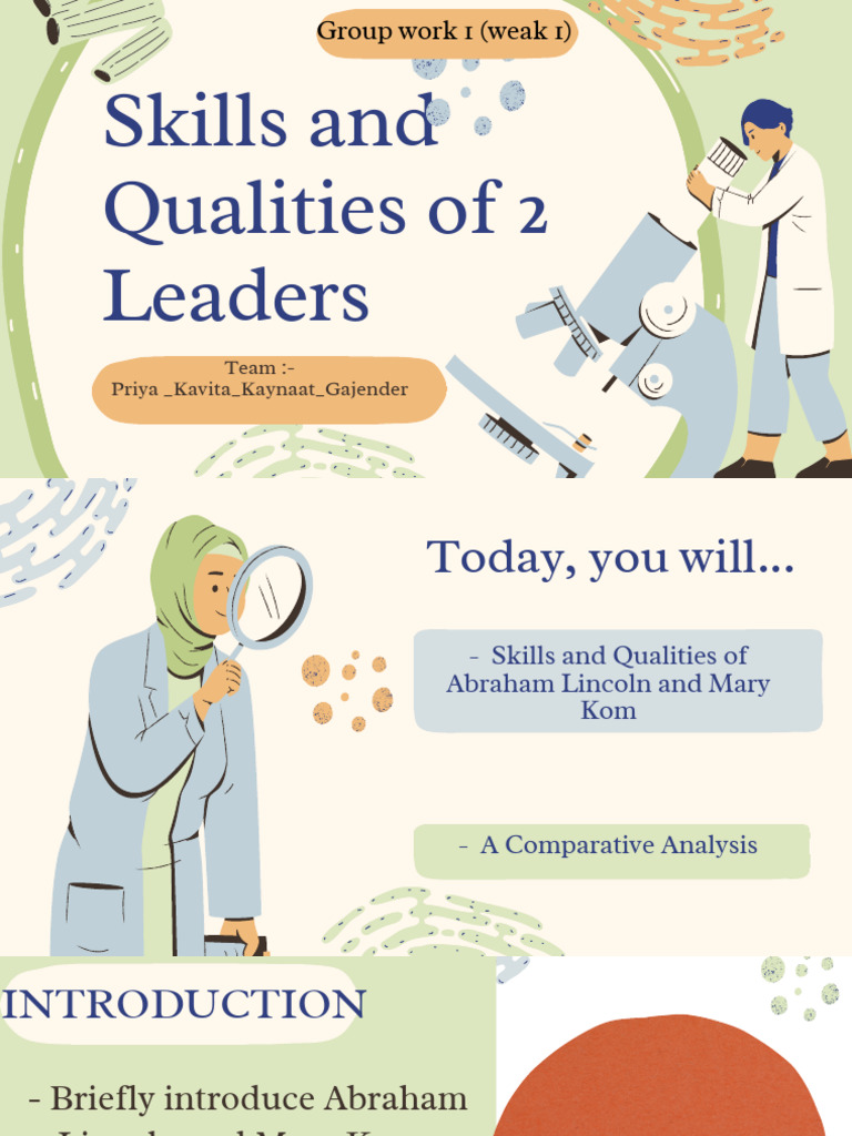 Group 4 (Work 1) | PDF | Abraham Lincoln | Self-Improvement