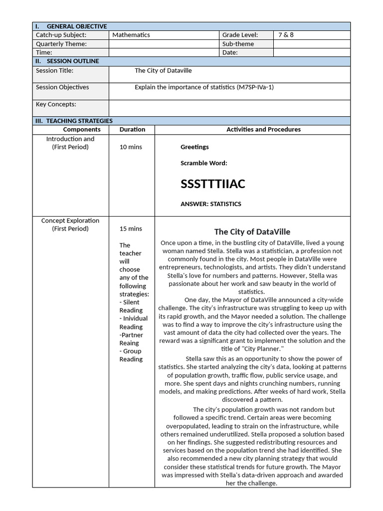Mathematics - Catch Up Fridays Teaching Guide | PDF | Statistics ...