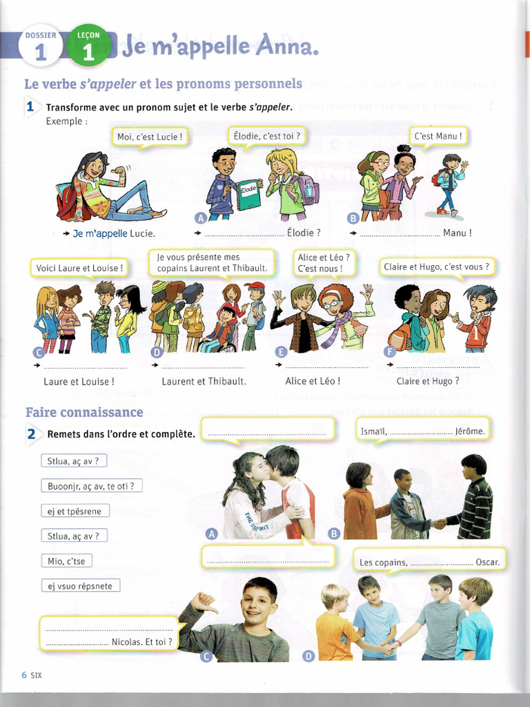 Tema 1 Copains Copines Francés 1eso | PDF