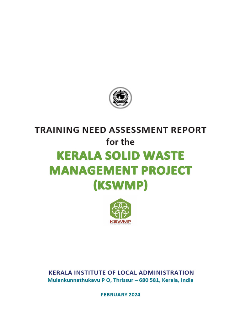 TNA KSWMP_Content Pages | PDF