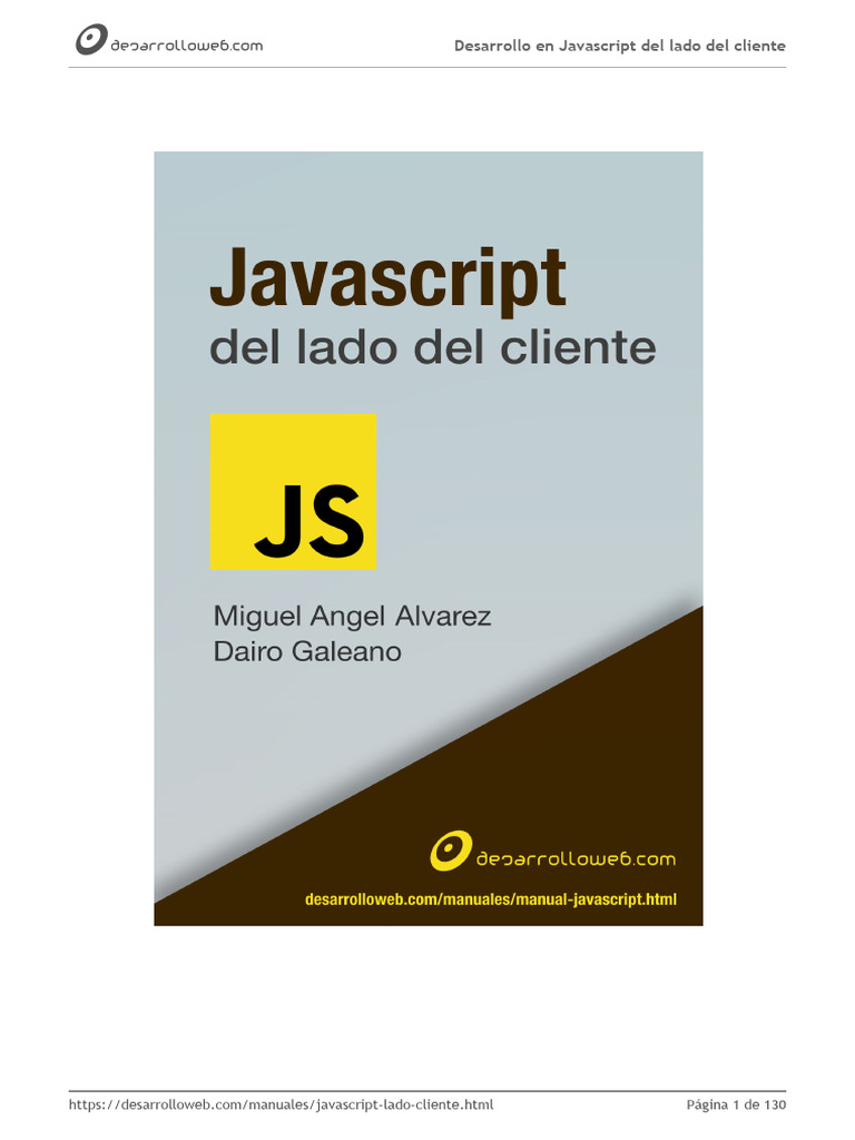 Desarrollo en Javascript Del Lado Del Cliente | PDF