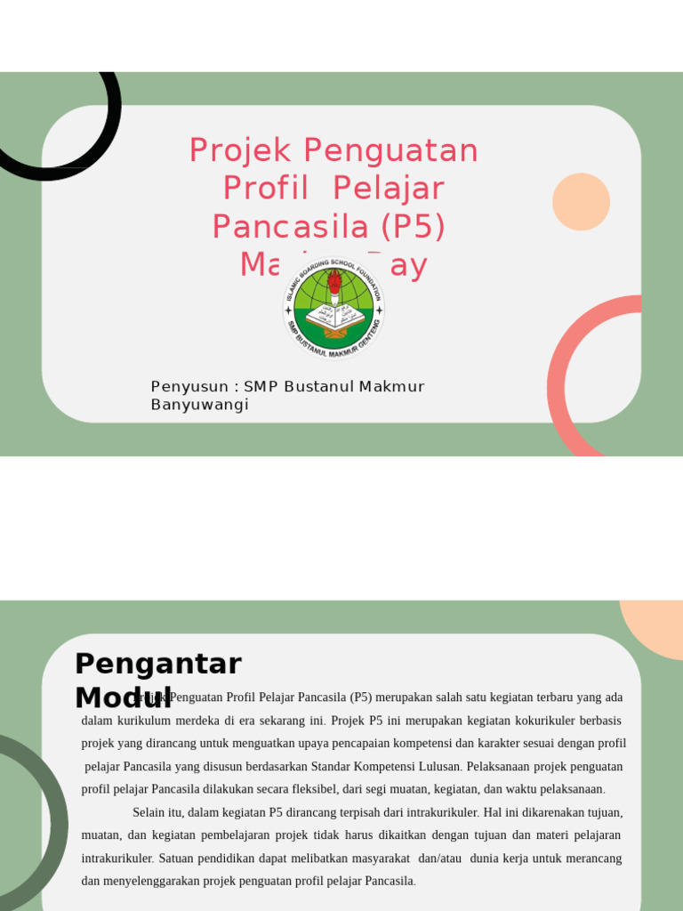 Modul P5 Kewirausahaan SMP Bustanul Makmur | PDF