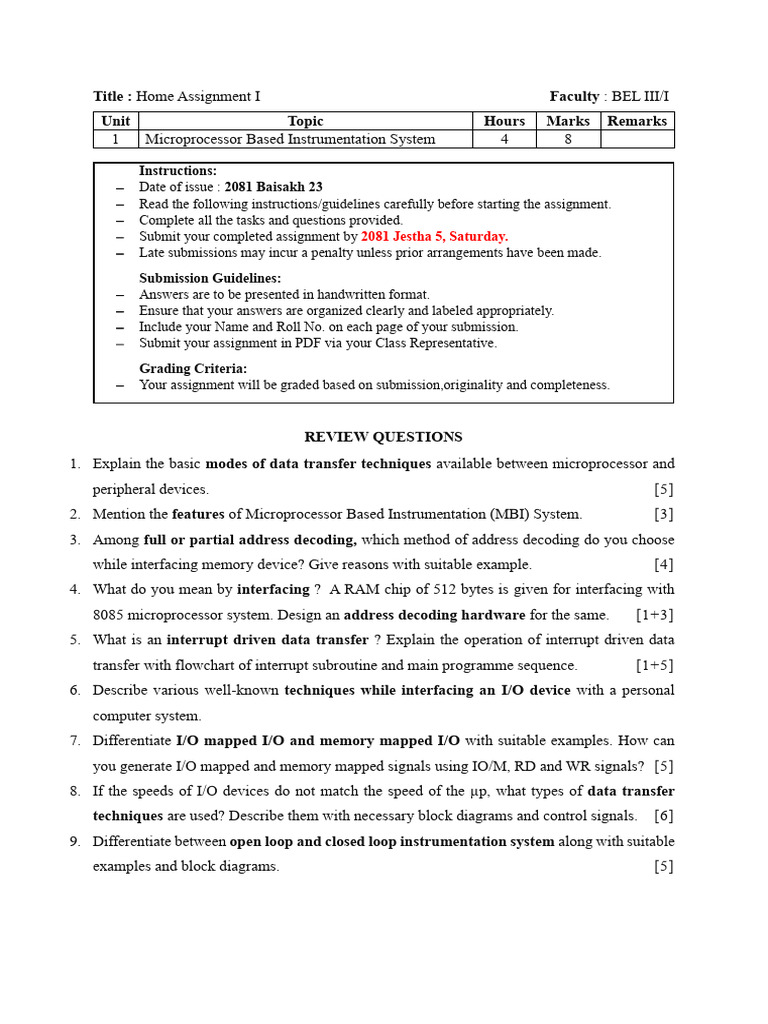 Ioe Instrumentation Part 2 | PDF | Input/Output | Computers