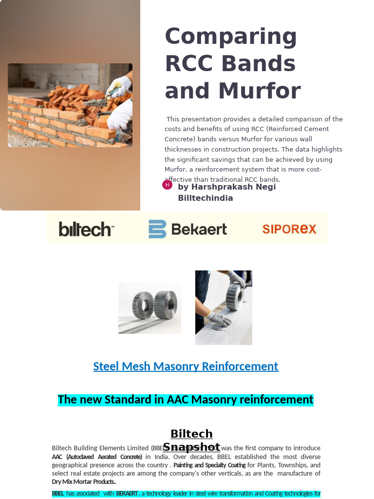 Comparing RCC Bands and Murfor | PDF
