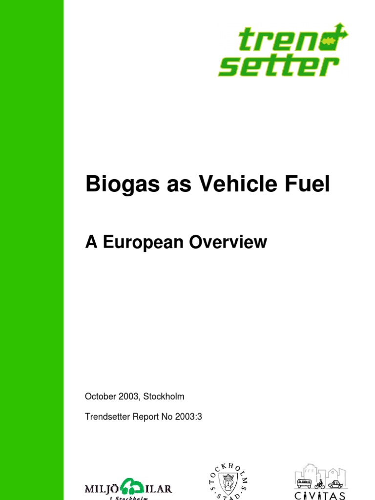European Biogas Vehicle Fuel Overview | PDF | Biogas | Natural Gas