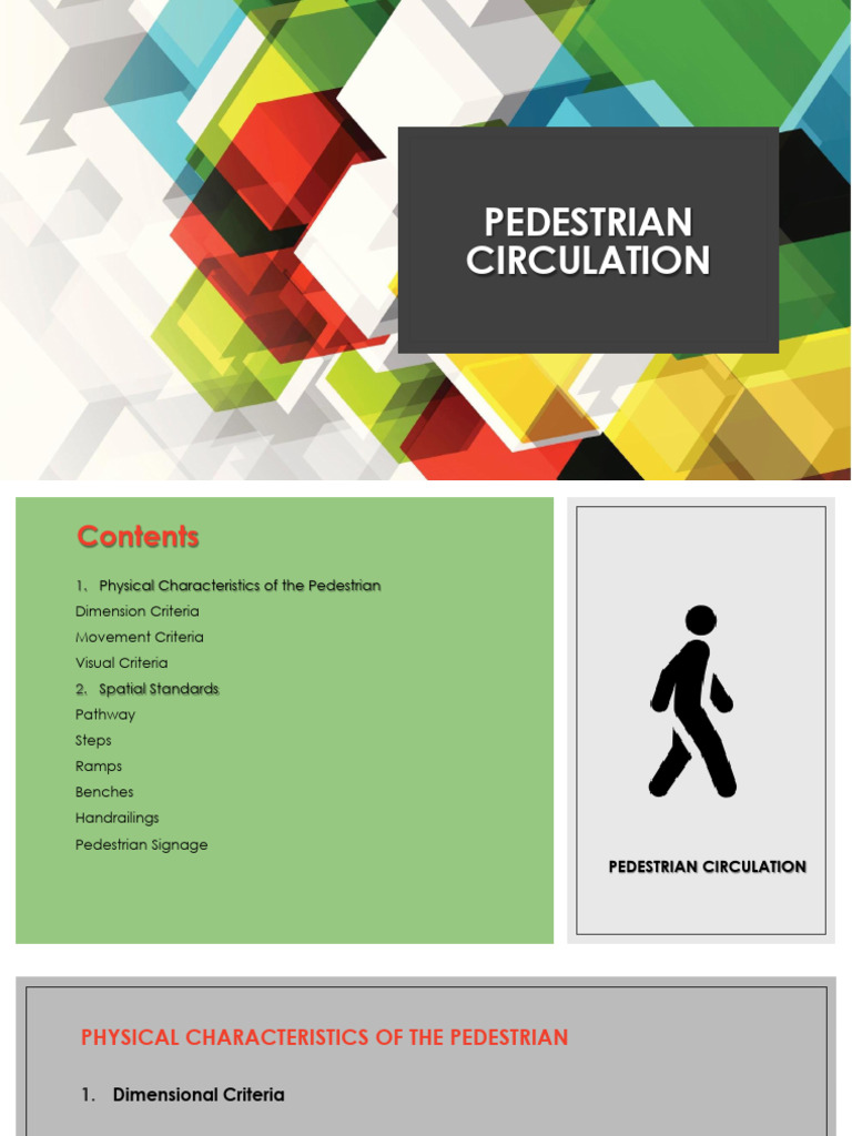 1 Pedestrian Circulation | PDF