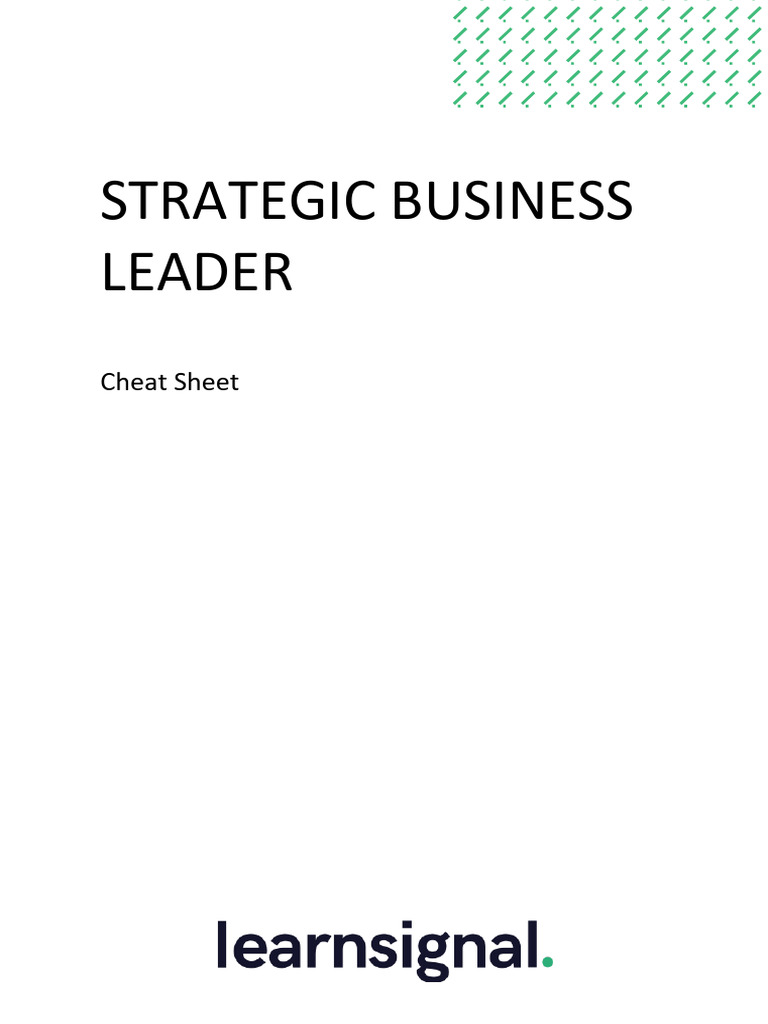 SBL Cheatsheet | PDF