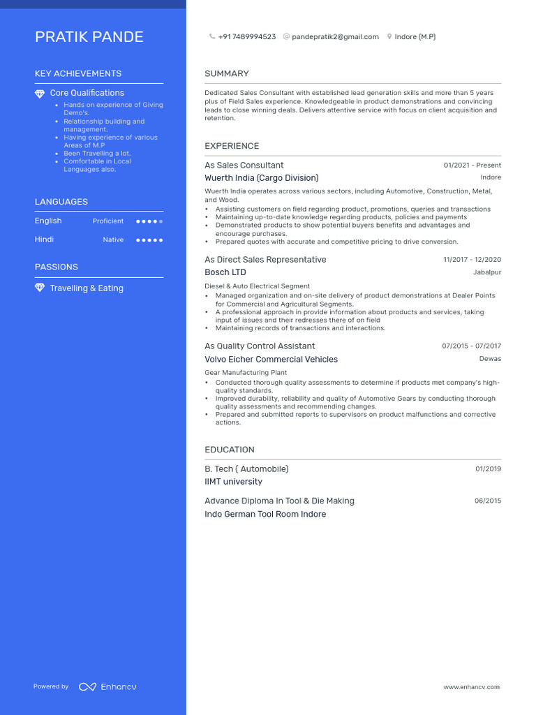 Pratik Pande Resume | PDF