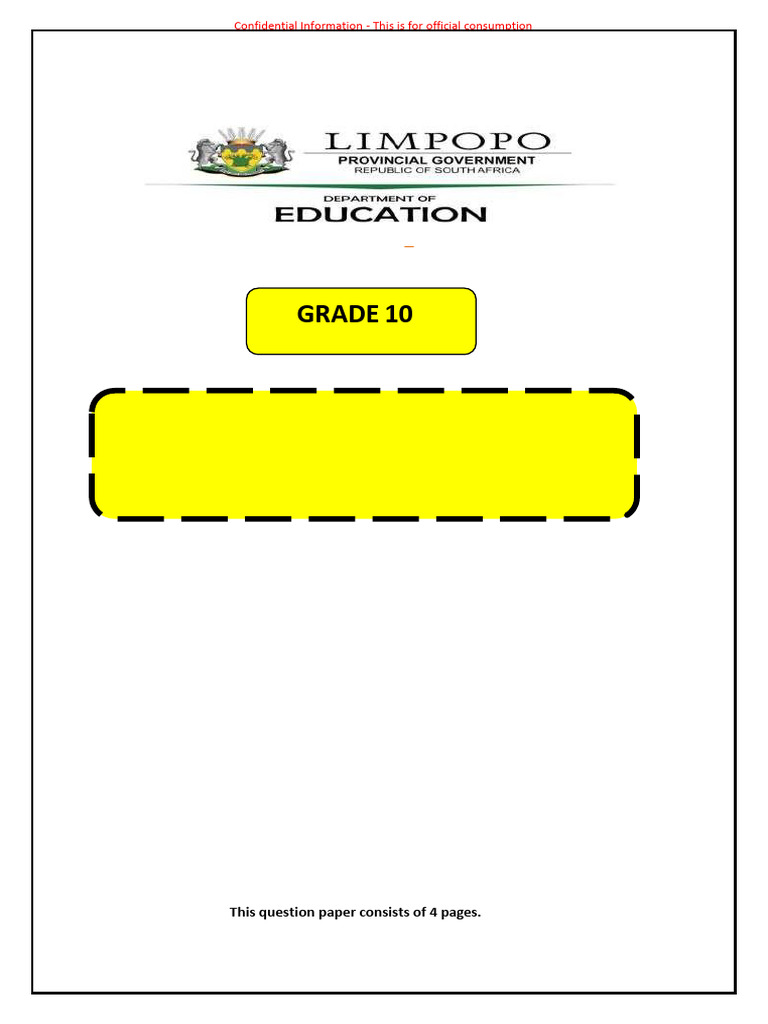 GRADE 10 MLIT TEST (16-09-2022) -1 | PDF