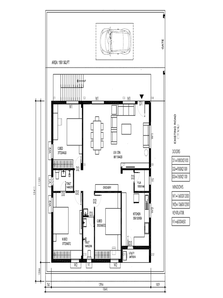 01-Structural Dwg for Qs | PDF