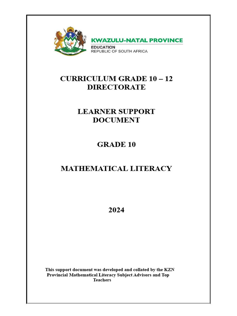 GR 10 - MLIT - Revision Document - 2024 | PDF