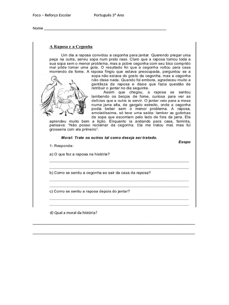 Revisão Port 3o CSCM 1 ETAPA | PDF