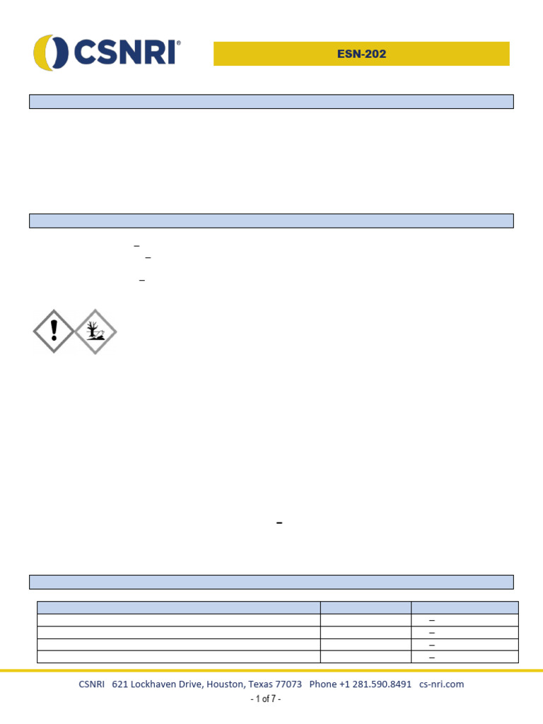CSNRI SDS US ESN-202 15feb24 | PDF