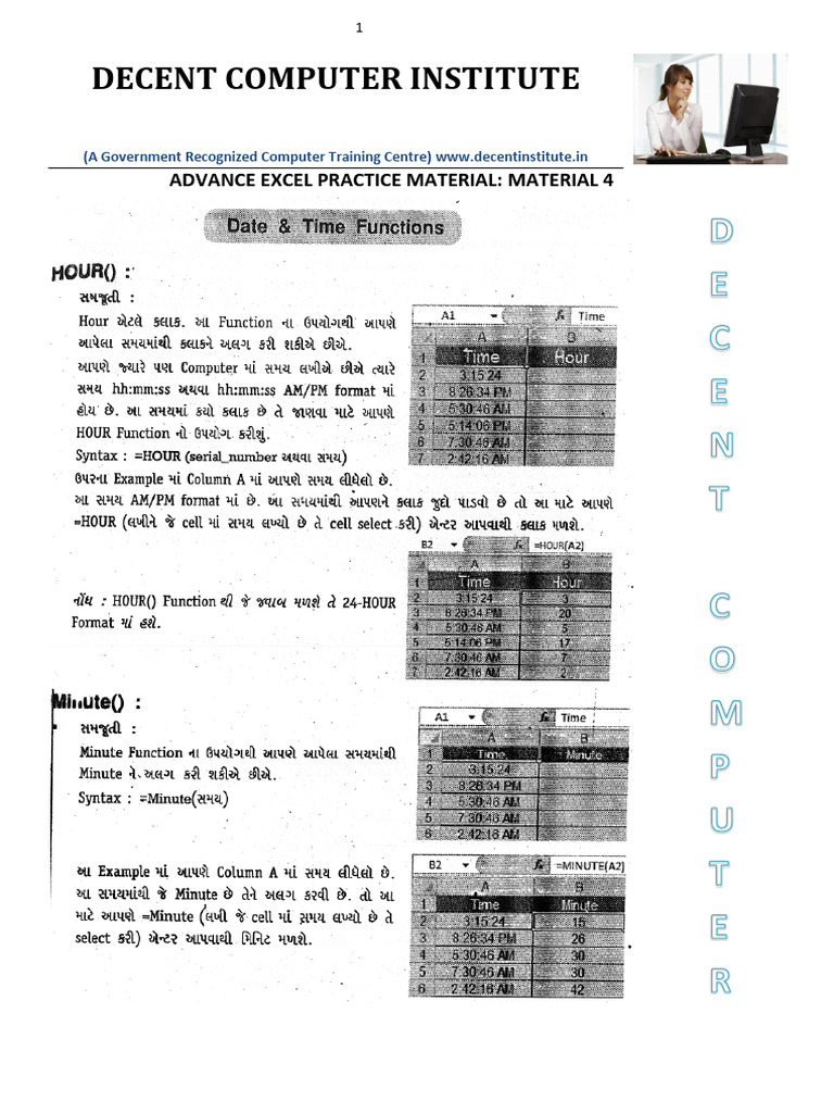 Advance Excel Practice File 4 2023 Decent | PDF | Computers