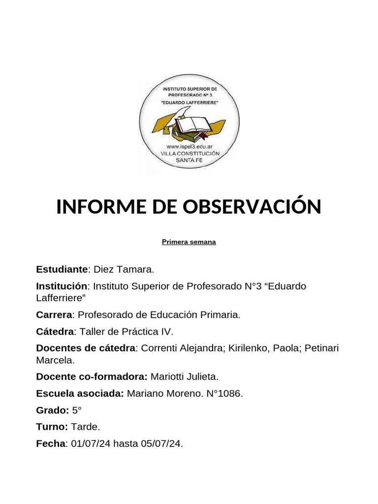 INFORME 1 | PDF