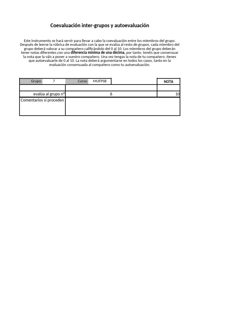 Evaluación Intergrupal | PDF