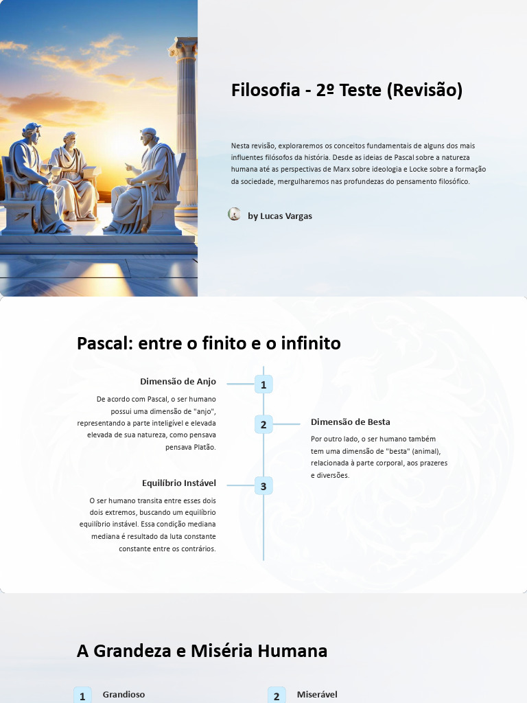Filosofia 2o Teste Revisao | PDF