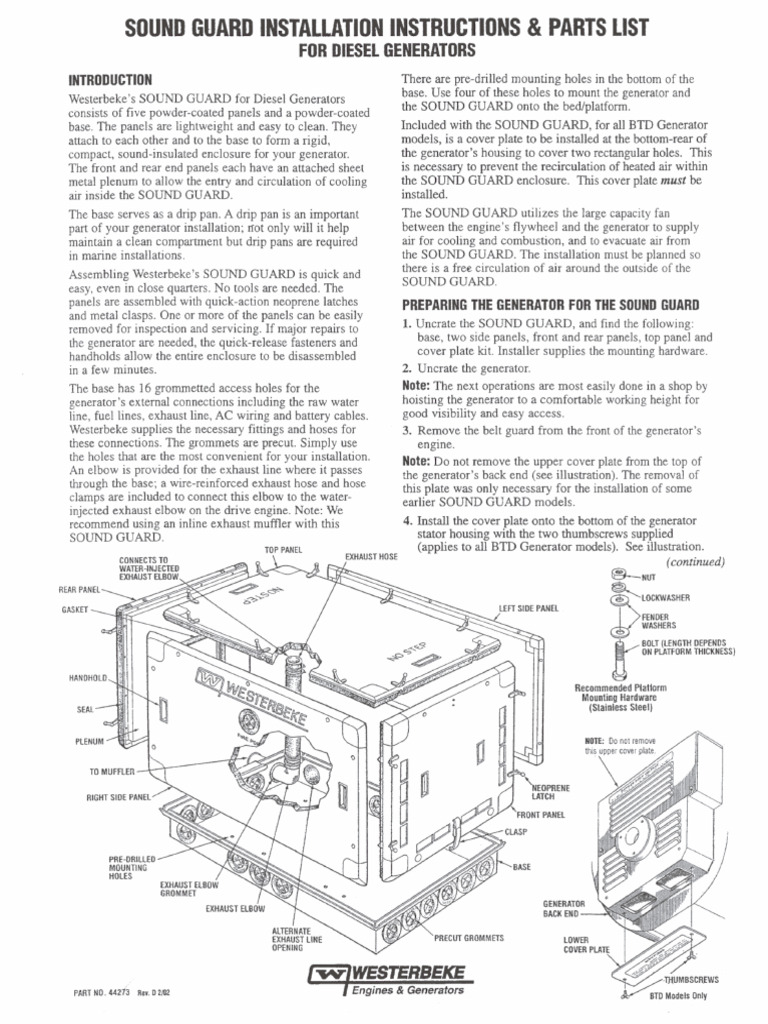 WESTERBEKE SOUNDGUARD | PDF
