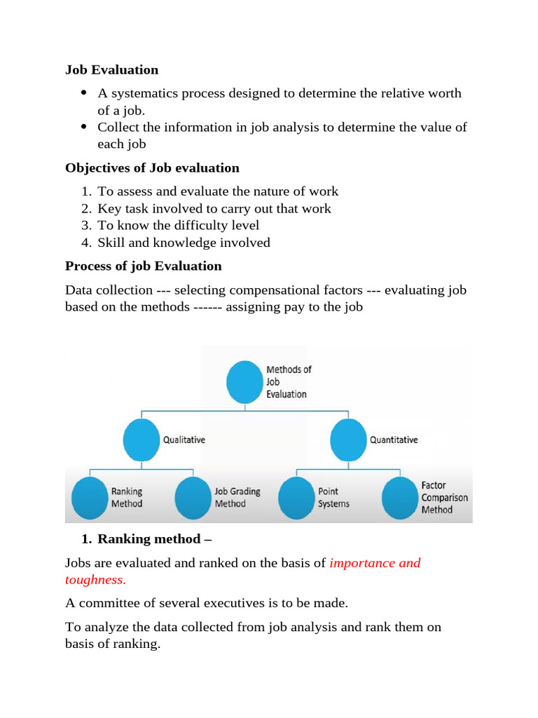 Job Evaluation | PDF