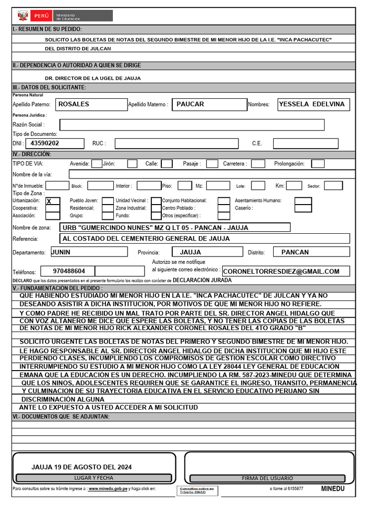 Fut Minedu Rick Agosto 2024 | PDF