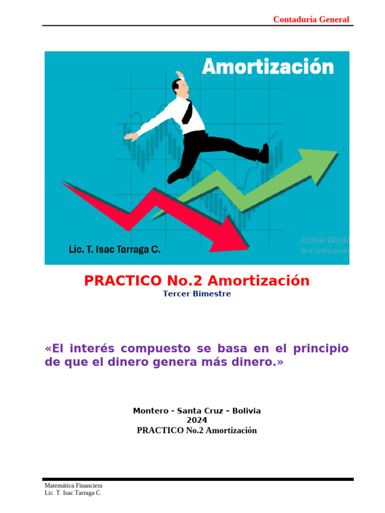 Practico No.2 Amortizacion | PDF