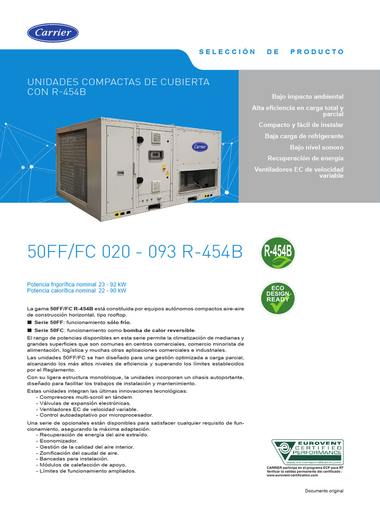 Carrier 50FC - R454B | PDF