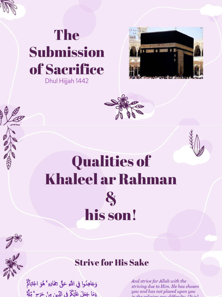 The Submission of Sacrifice | PDF