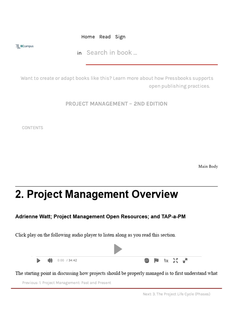 2. Project Management Overview – Project Management – 2nd Edition | PDF