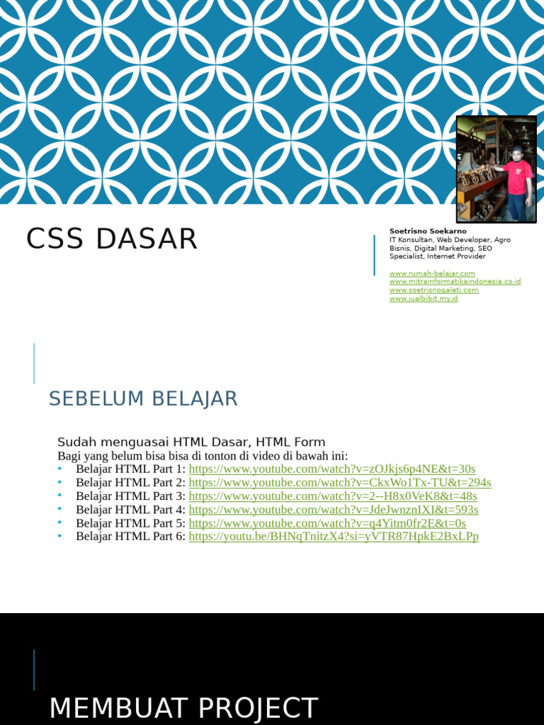 Belajar CSS Part 1 - Soetrisno Soekarno | PDF Belajar CSS Part 1 - Soetrisno Soekarno | PDF
